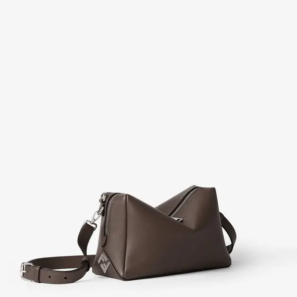 Fendi Lui Chocolate Brown Leather Bag - [brown]